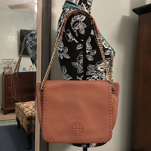 Tory Burch | Bags | Tory Burch Marion Whipstitch Flap Shoulder Bag ...